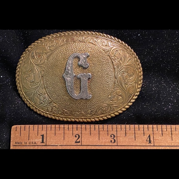 Accessories | Vintage Crumrine El Arthur Bronze Belt Buckle G | Poshmark